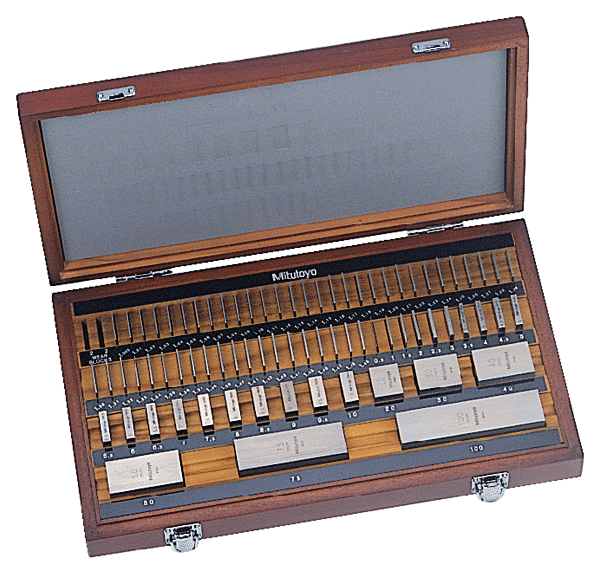 Gauge Block Set, Metric, Ins. Cert., ISO 112 Blocks, Grade 1, Steel ...