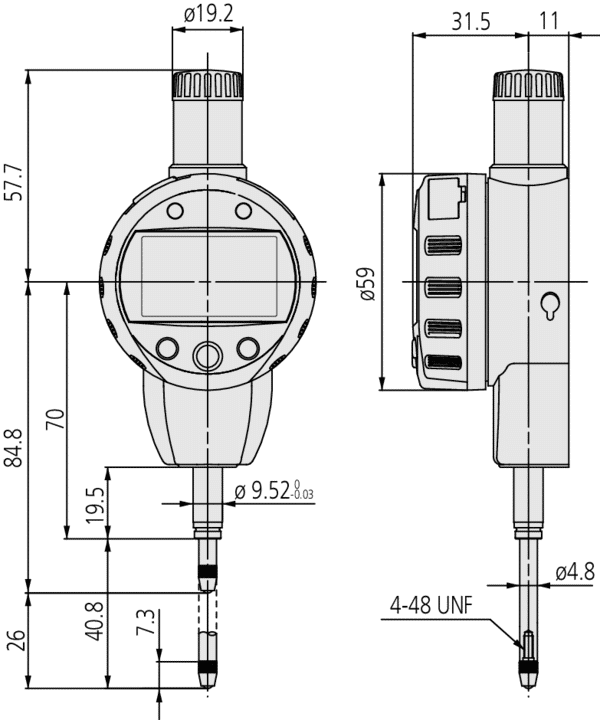 Digital Indicator Calculation ID-C (Inch/Metric) | 543-342B-10 | Mitutoyo Authorised Distributor