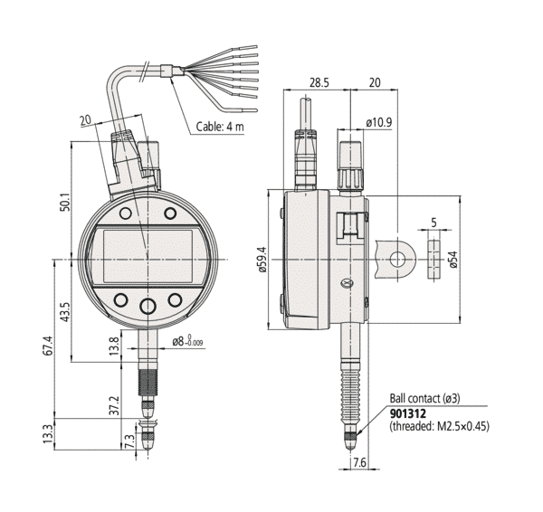 Digital Indicator Signal ID-C (Metric) | 543-350B-10 | Mitutoyo ...