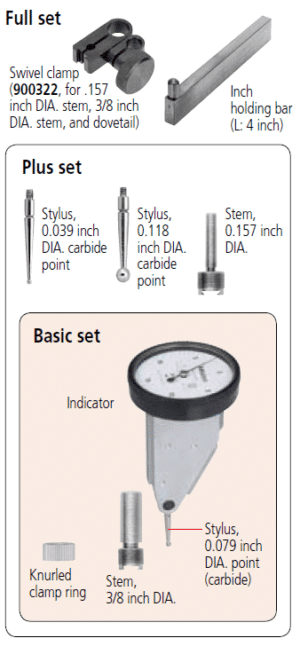 Dial Test Indicator Horizontal 20° (Inch) | 513-443-10T | Mitutoyo ...
