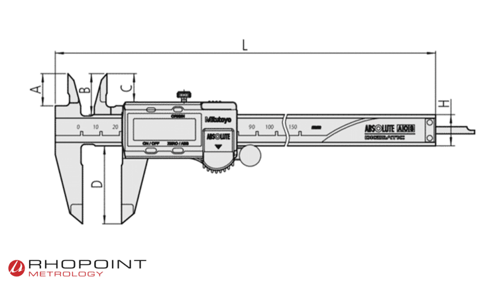 Digital ABS Caliper AOS | 500-173 | Mitutoyo Authorised Distributor