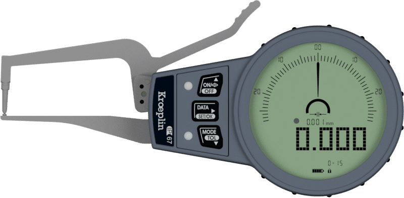 Digital external measuring gauge for tube wall thickness | C0R15 | Mitutoyo