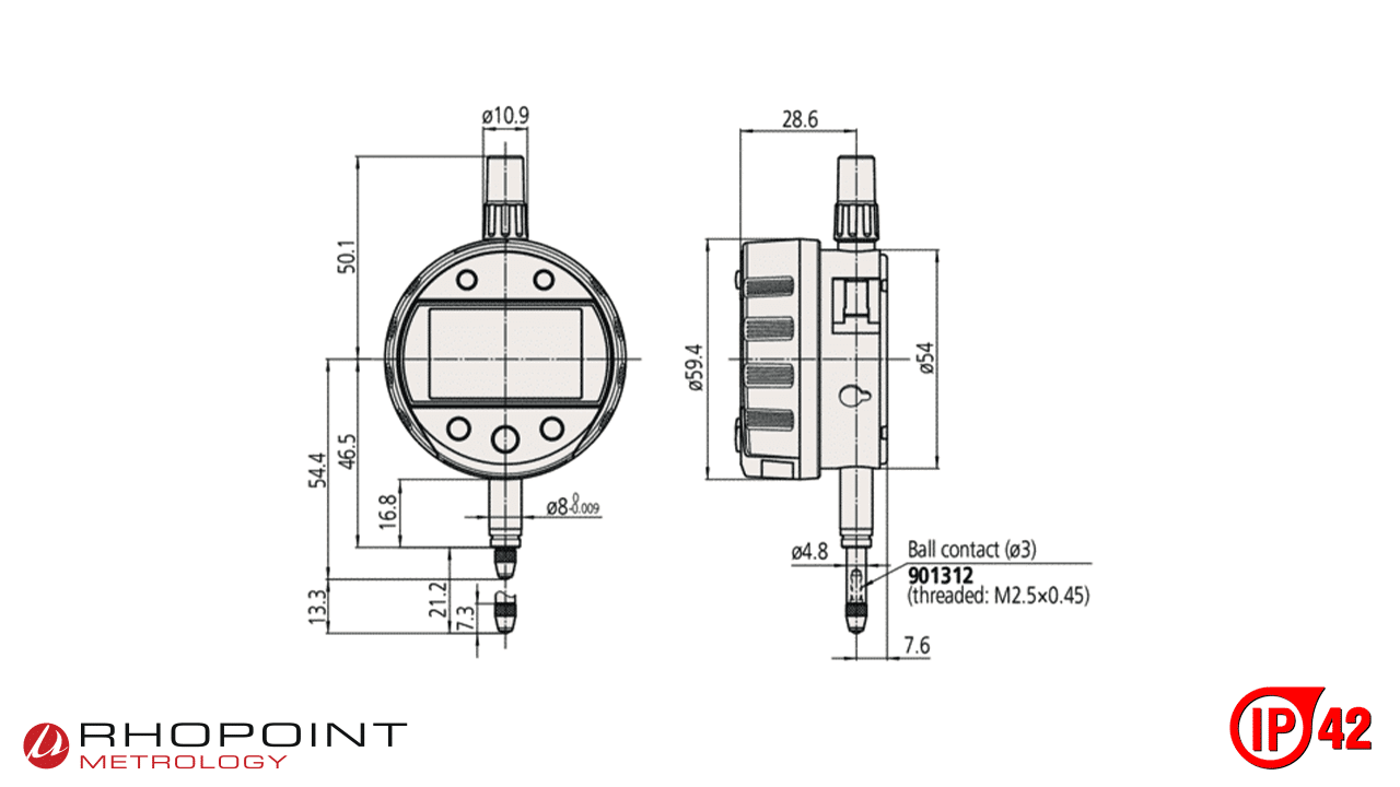 Digital Indicator Bore Gauge ID-C (Metric) | 543-310B-10 | Mitutoyo ...