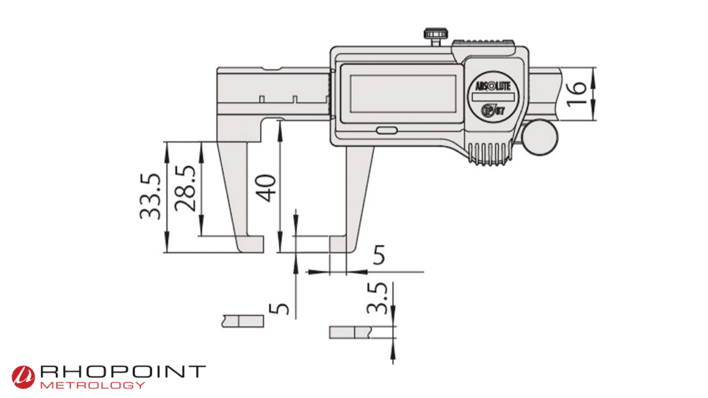 Digital ABS Neck Caliper | 573-651 | Mitutoyo Authorised Distributor